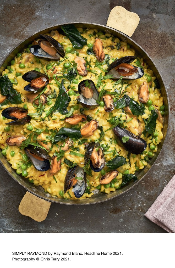 Mussel and saffron risotto by Raymond Blanc